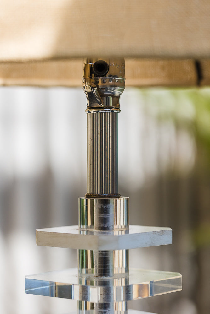 Geometric Perspex Lamp – Offbeat Interiors